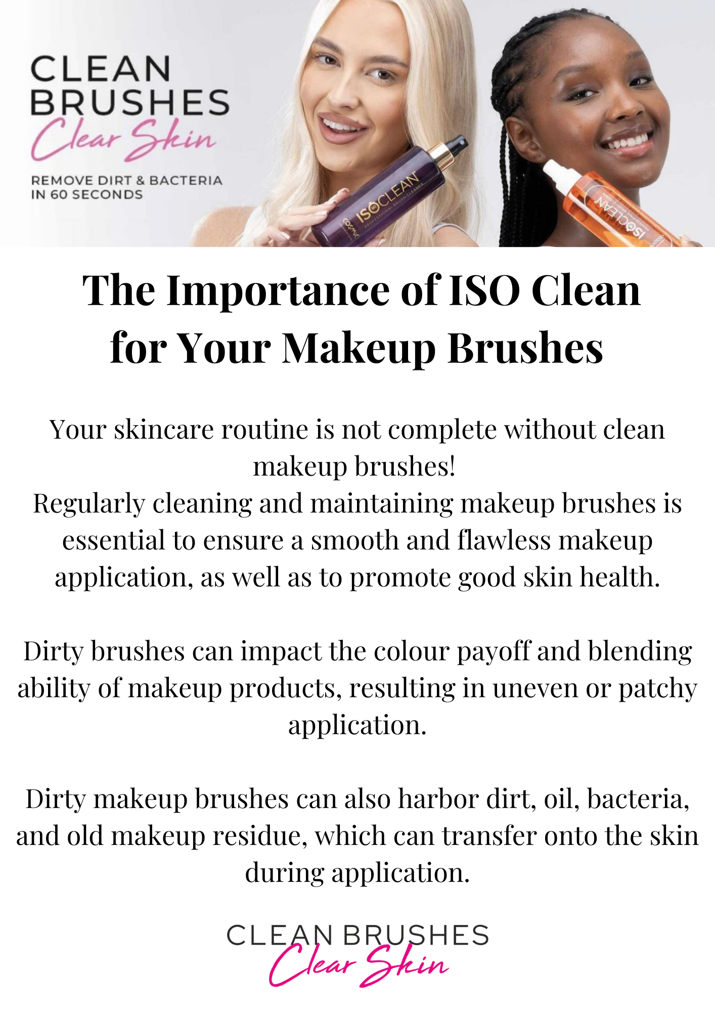 The Importance of ISO Clean for Your Makeup Brushes – The Beauty School